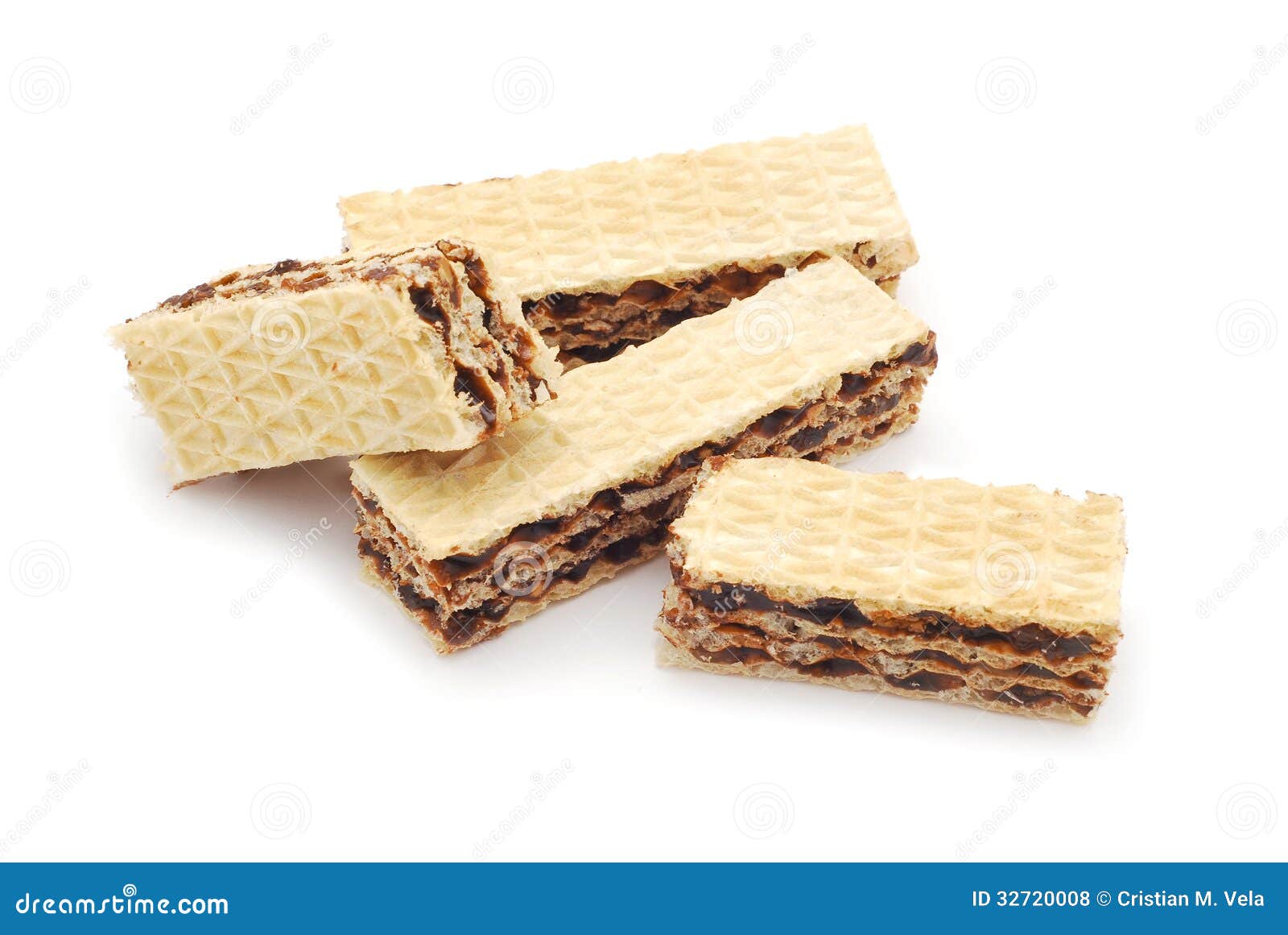 Chocolate wafers stock photo. Image of studio, wafer - 32720008