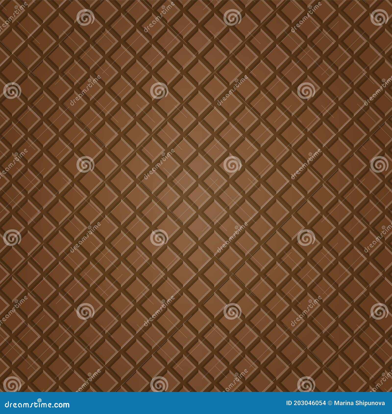 Chocolate Waffle Texture. Vector Background Stock Vector - Illustration ...