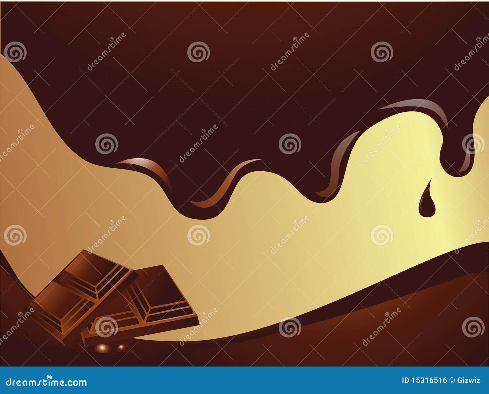Chocolate Wallpaper stock vector. Illustration of syrup - 15316516