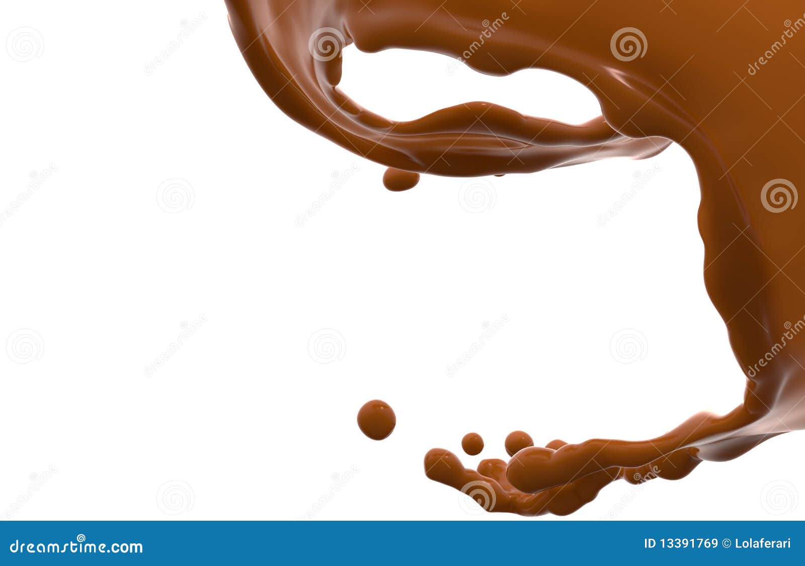 Chocolate wave stock illustration. Illustration of dark - 13391769