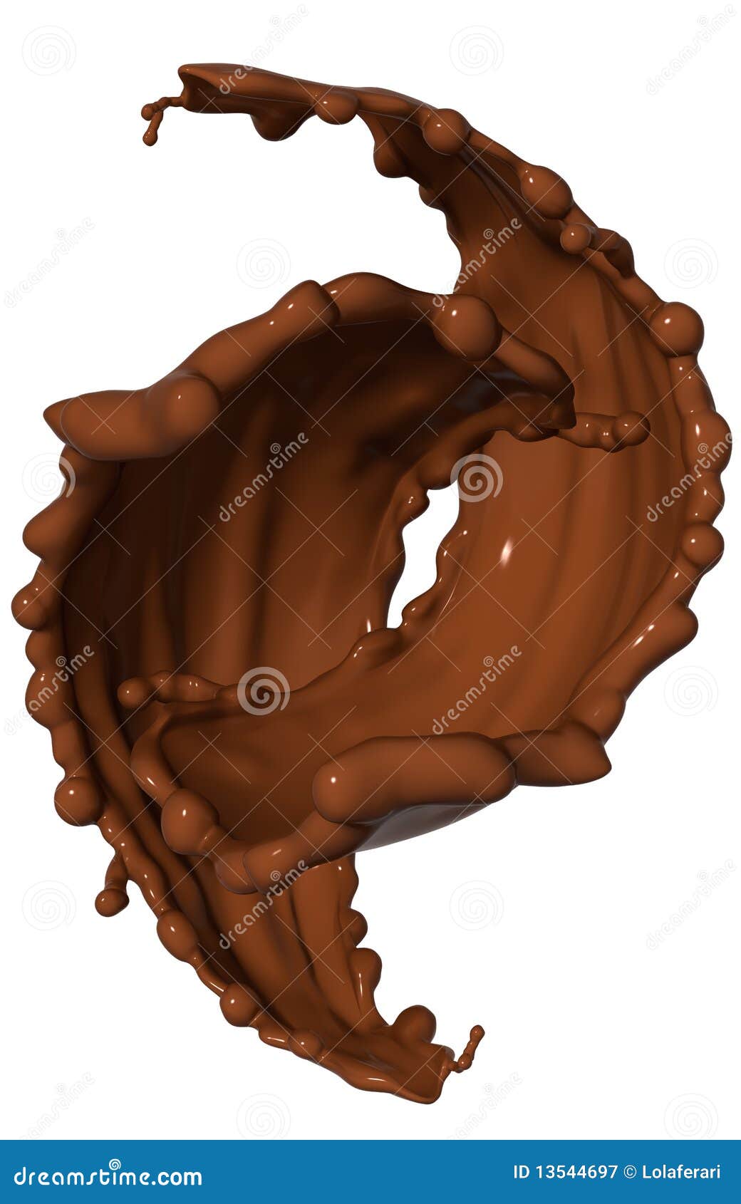 Chocolate wave stock illustration. Illustration of mocha - 13544697