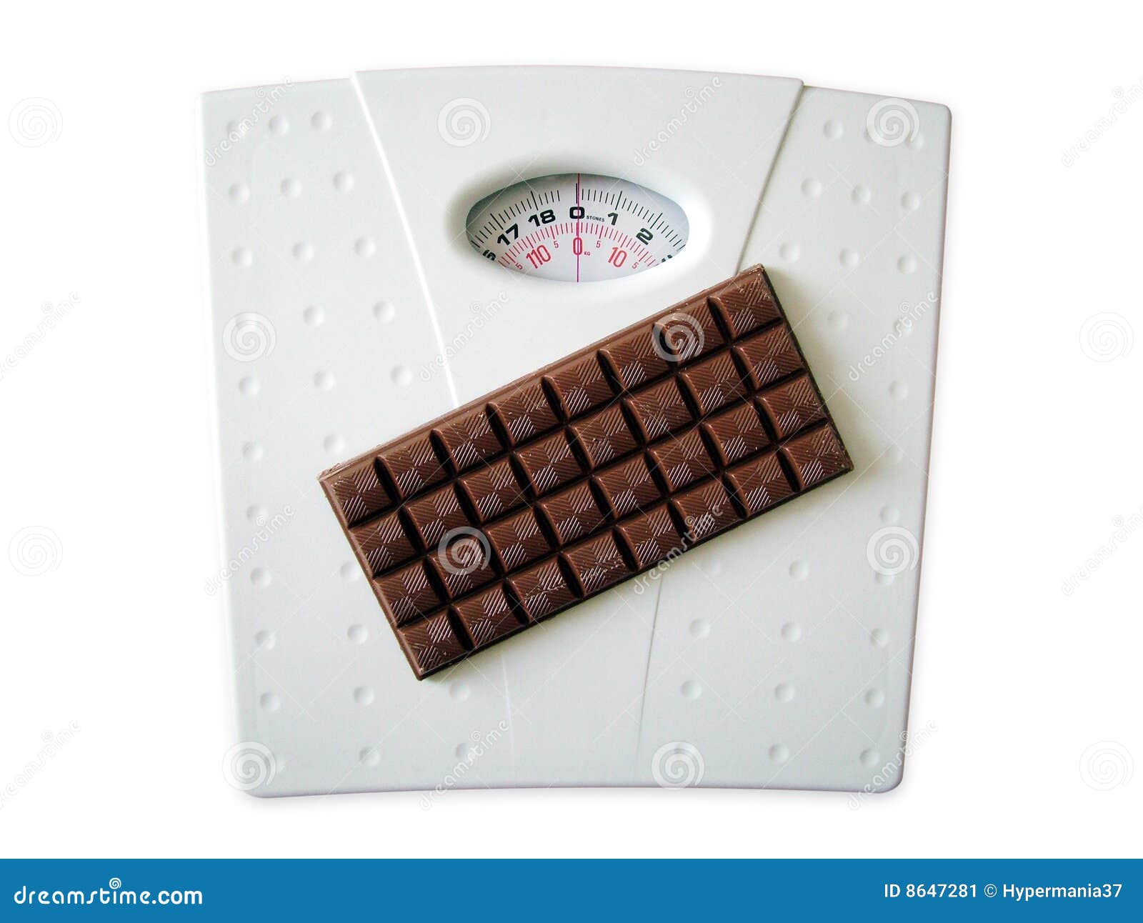 Chocolate on Weighing Scales Stock Image - Image of body, kilograms ...