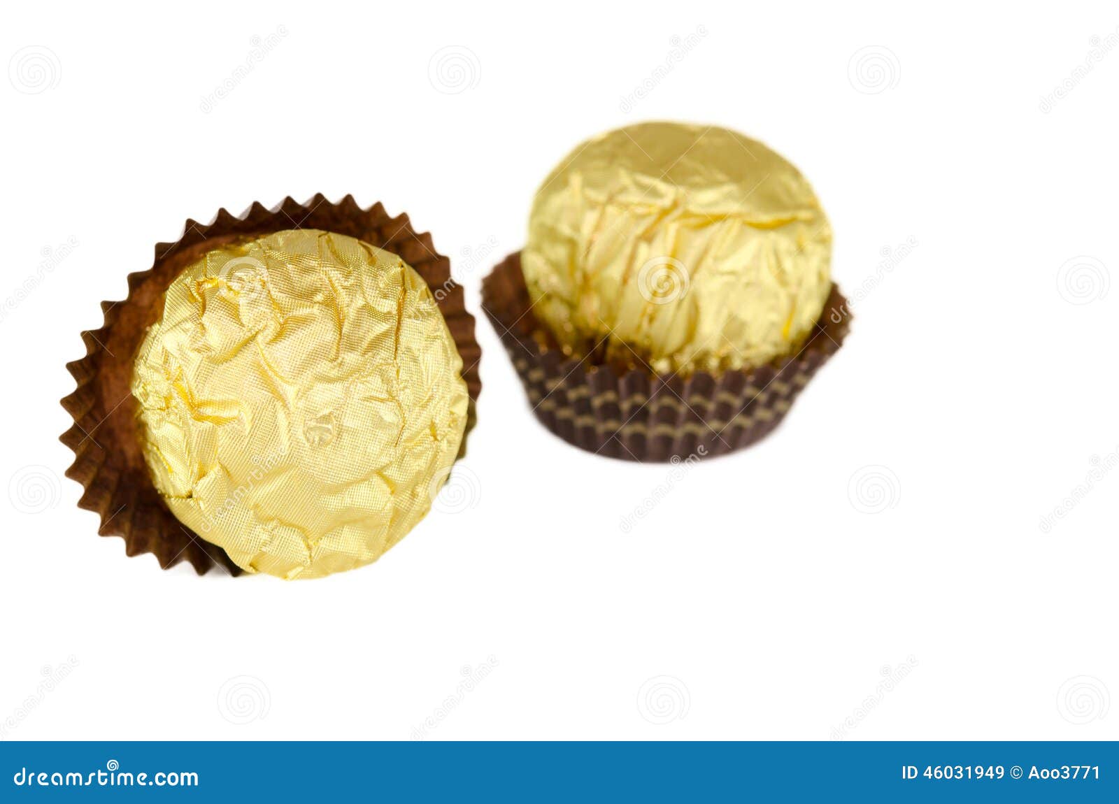 Chocolate wrapped in gold stock image. Image of milk - 46031949