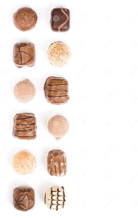 Chocolates border stock photo. Image of individual, candies - 2715996