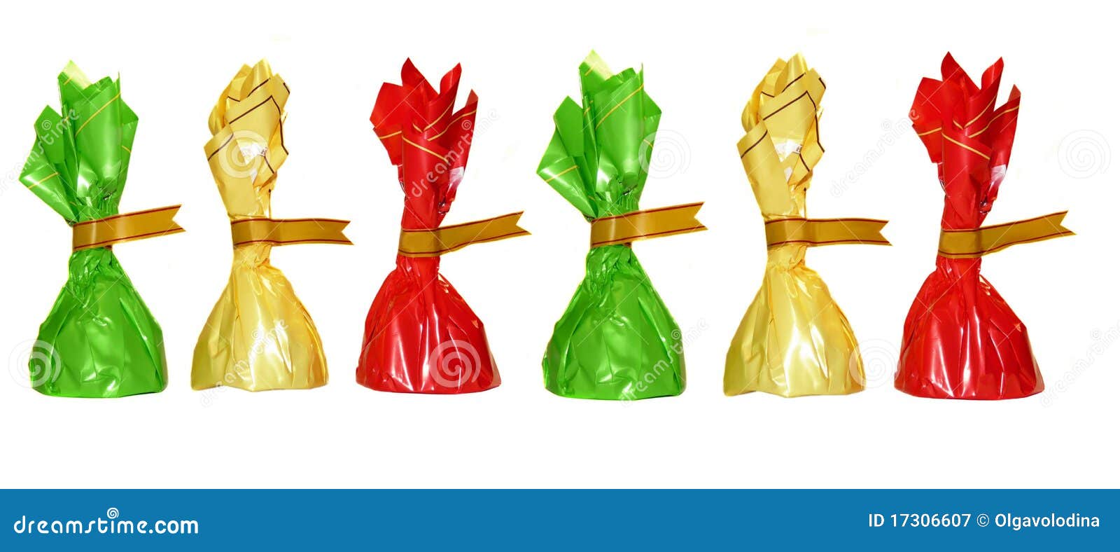 Chocolates in Colorful Wrappers, Stock Image - Image of lights ...