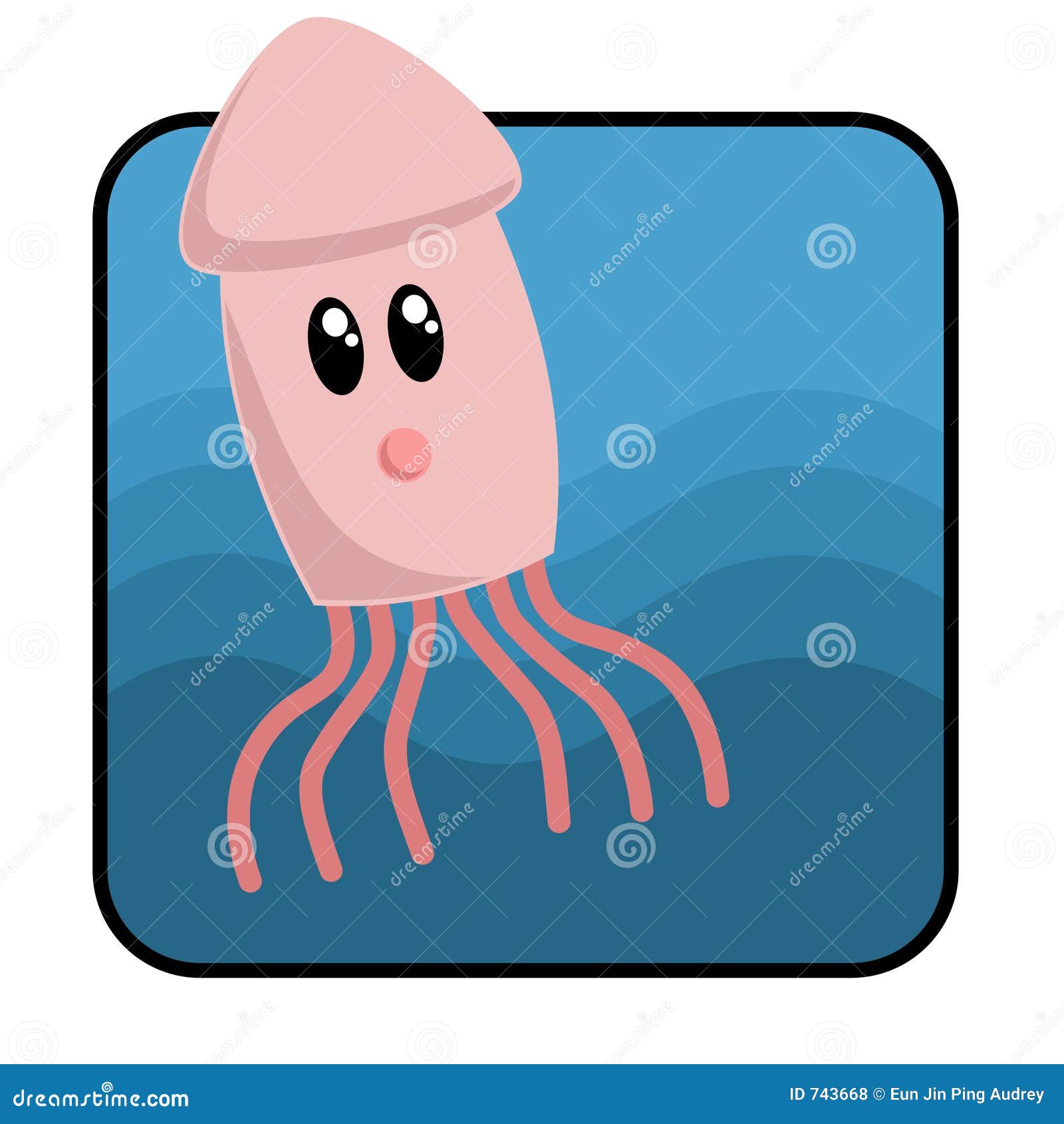 Chocos Dos Desenhos Animados Ilustração do Vetor - Ilustração de ondas ...