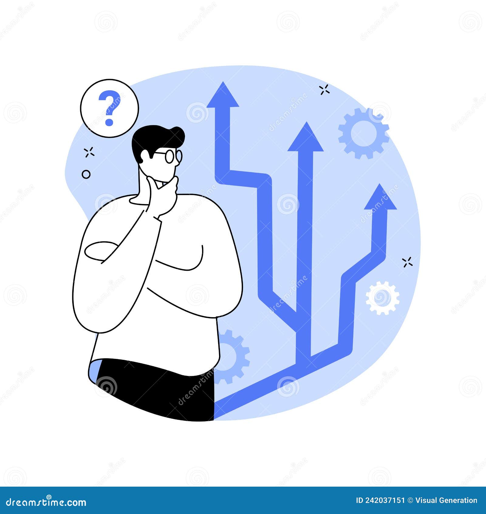 Choice Abstract Concept Vector Illustration. Stock Vector ...