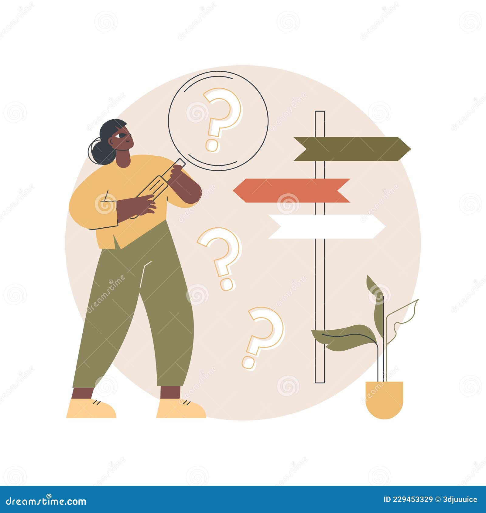 Choice Abstract Concept Vector Illustration. Stock Vector ...