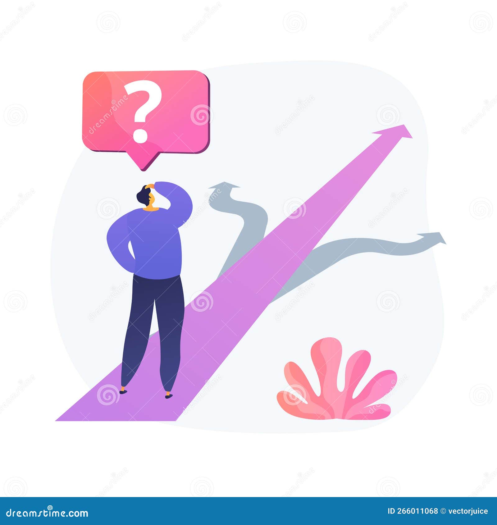 Choice Abstract Concept Vector Illustration Stock Vector - Illustration ...