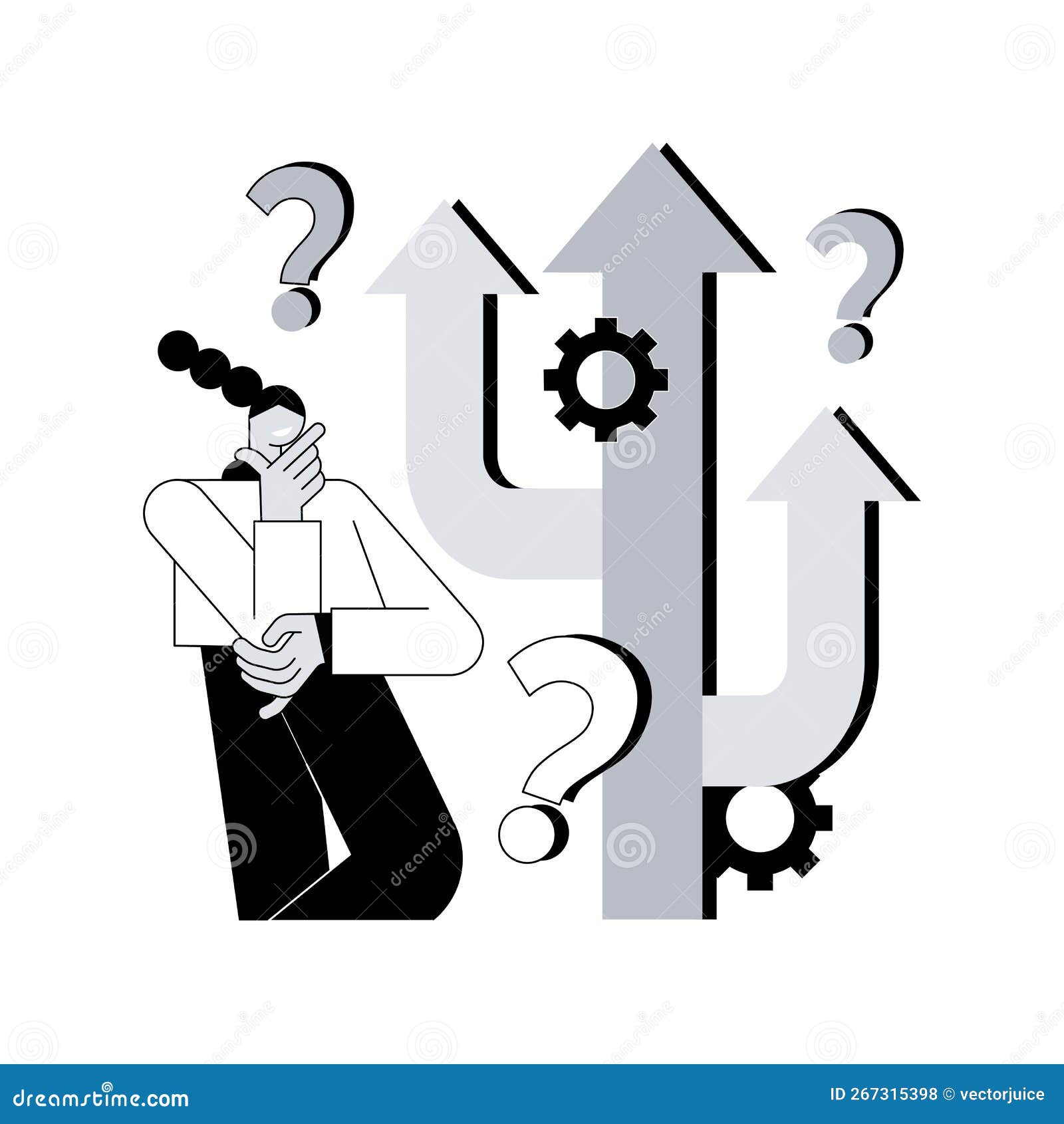 Choice Abstract Concept Vector Illustration Stock Vector - Illustration ...