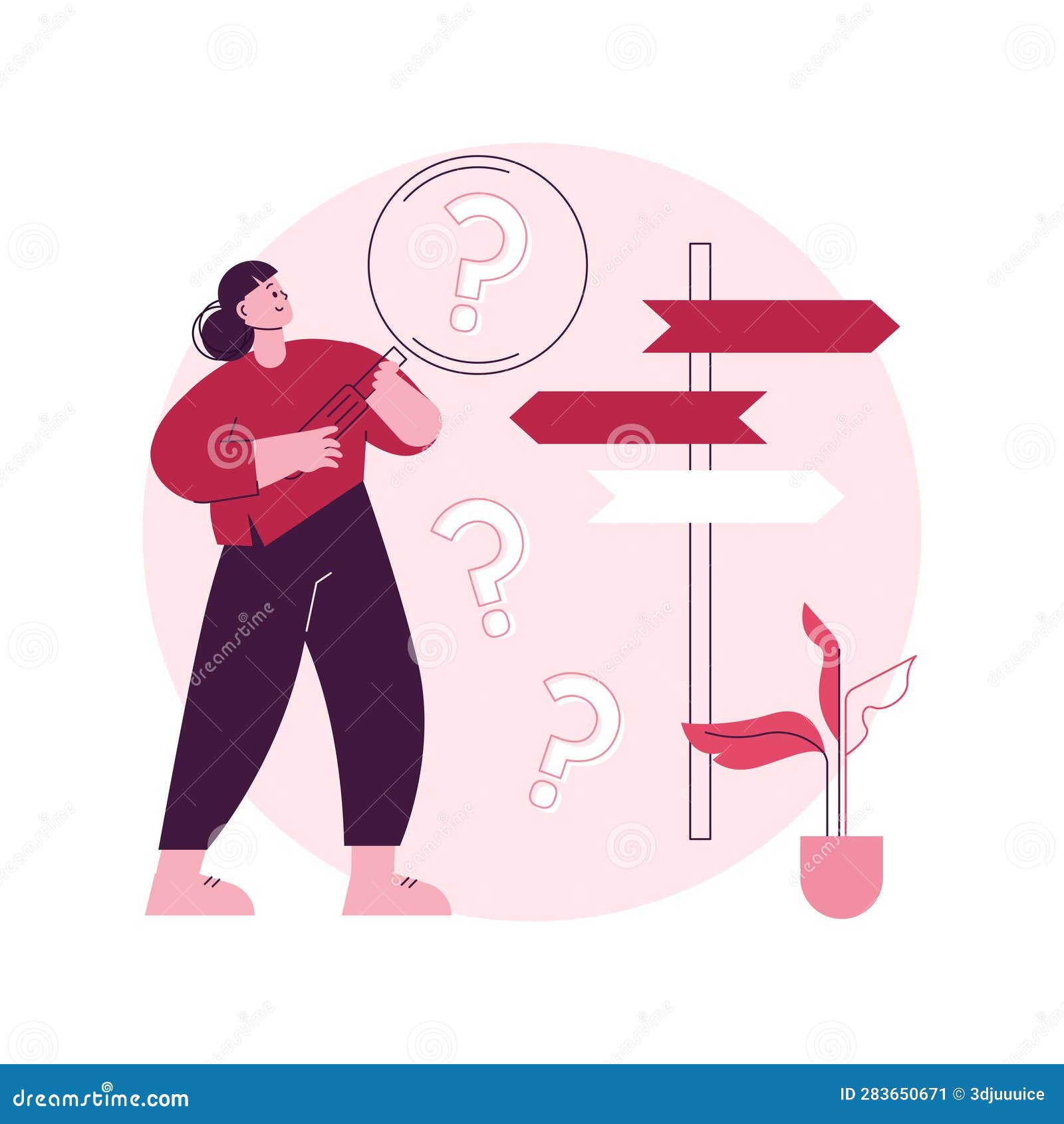 Choice Abstract Concept Vector Illustration. Stock Vector ...