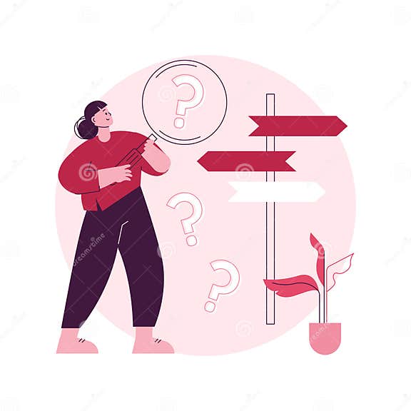 Choice Abstract Concept Vector Illustration. Stock Vector ...