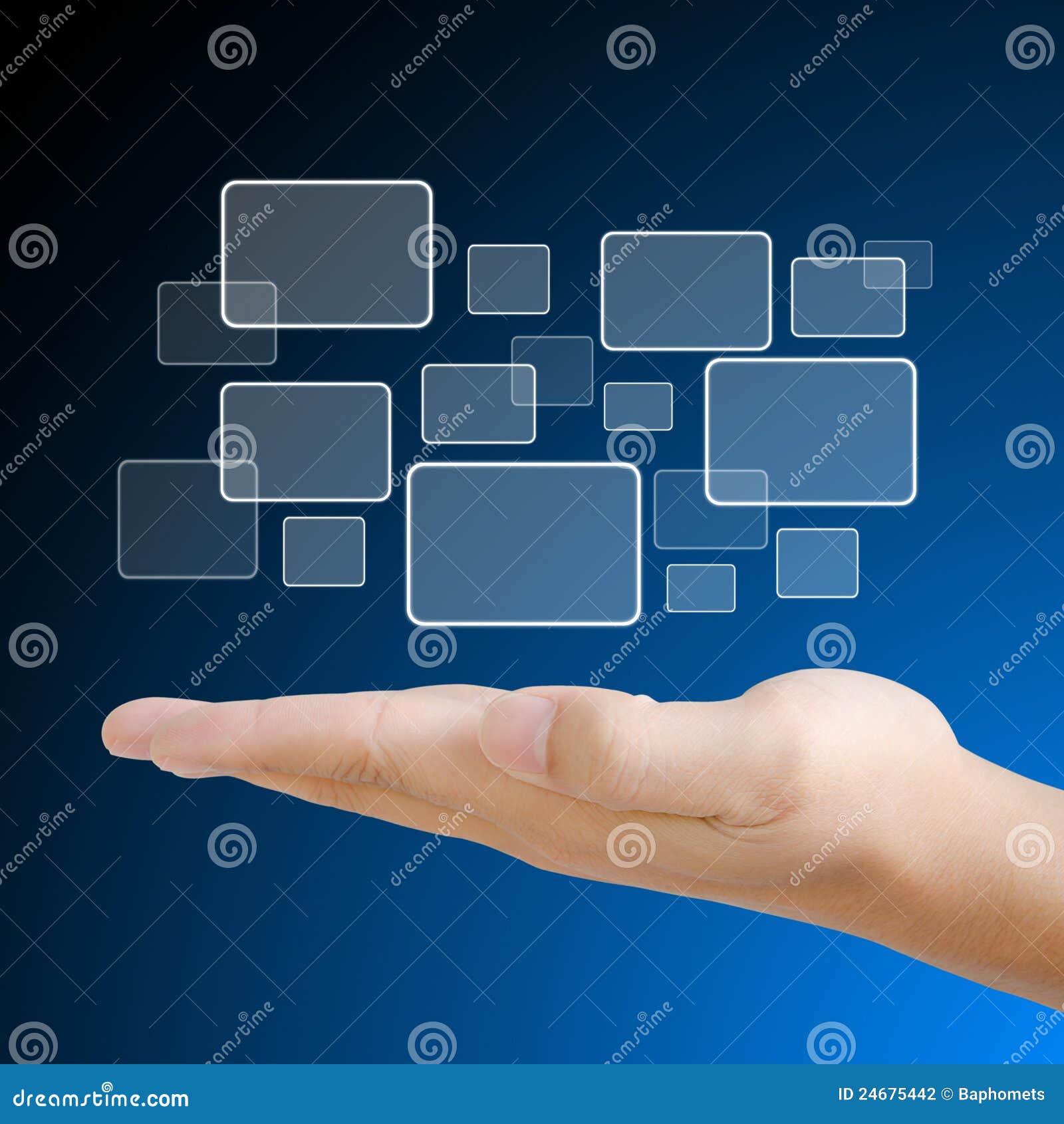 Choice button on hand stock photo. Image of metaphor - 24675442