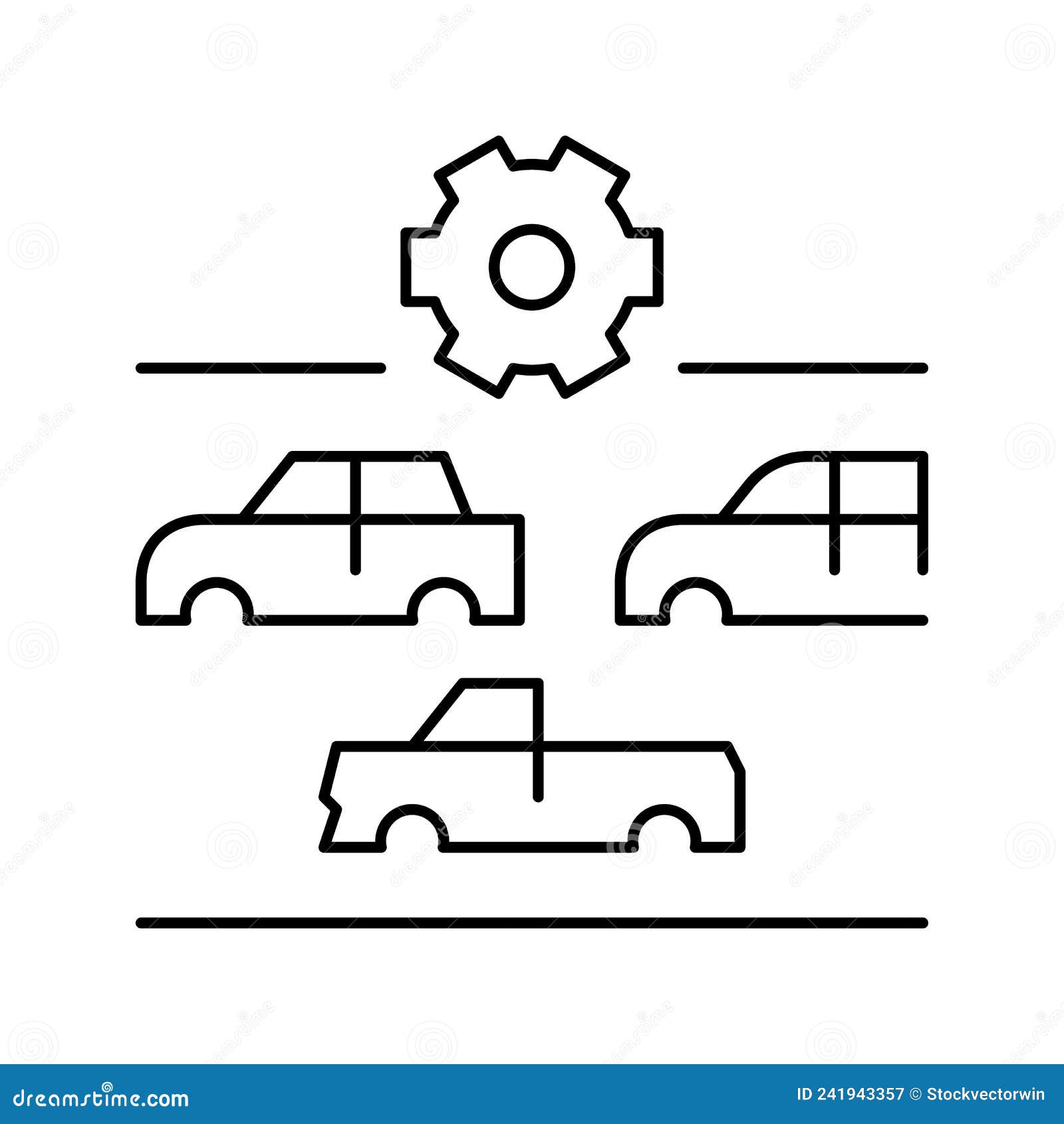 Choice of Car Body Type Line Icon Vector Illustration Stock Vector ... Choice of Car Body Type Line Icon Vector Illustration Stock Vector ...