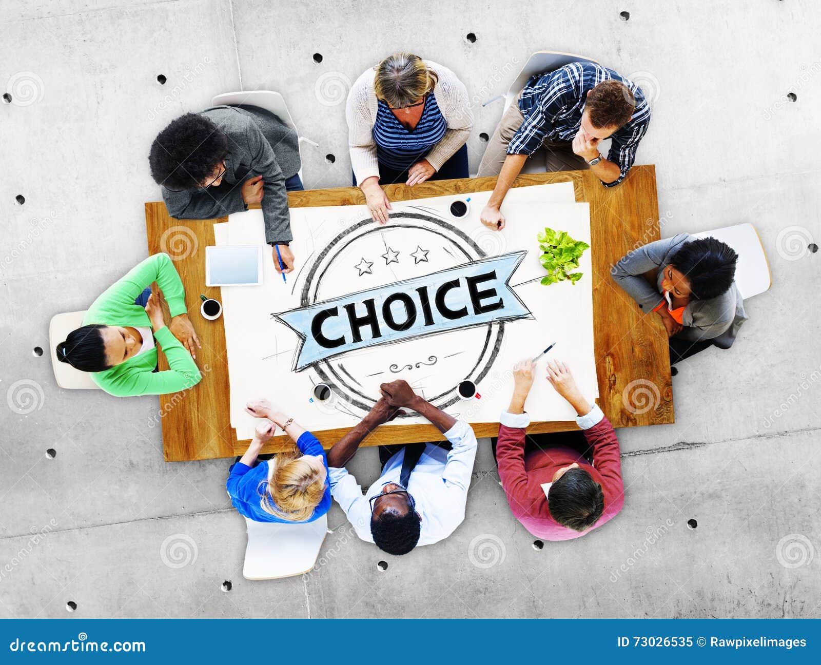 Choice And Chance Symbol. Businessman Turns Wooden Cubes And Changes ...