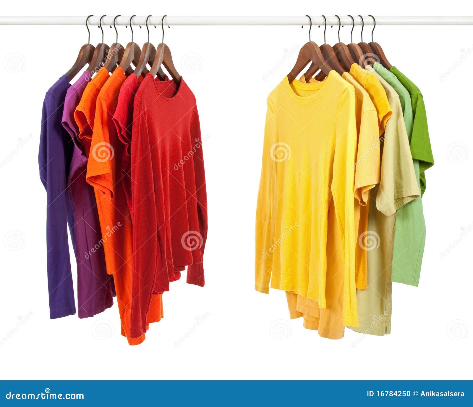 Choice of Clothes, Different Colors Stock Photo - Image of colourful ...