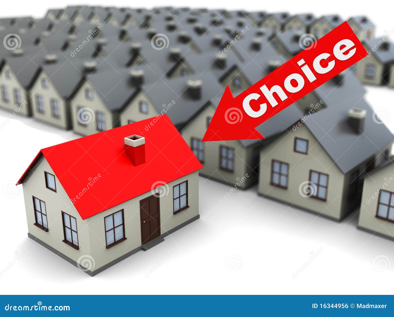 Choice house stock illustration. Illustration of focus - 16344956