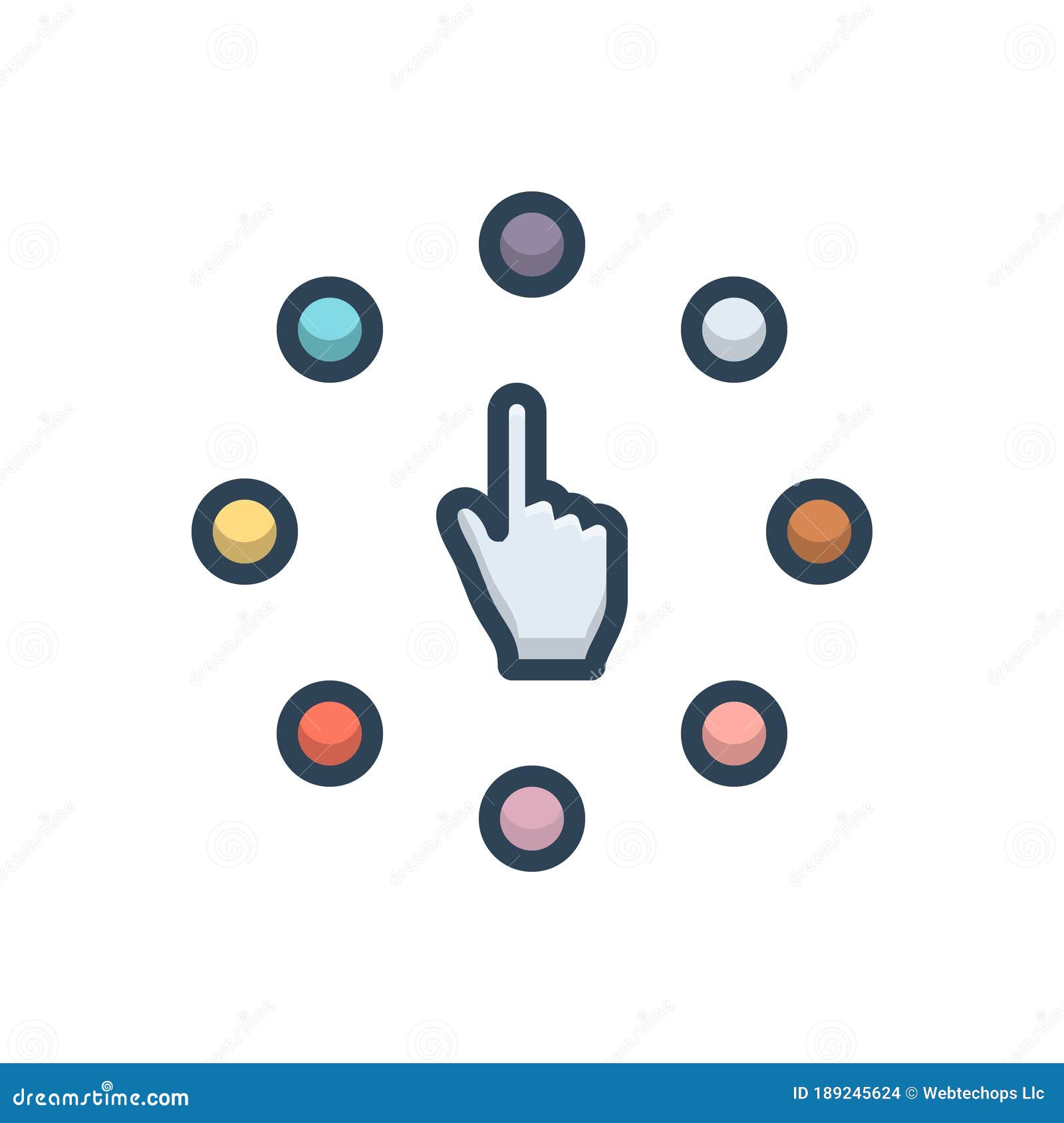 Color Illustration Icon for Choice, Variety and Diversity Stock ...