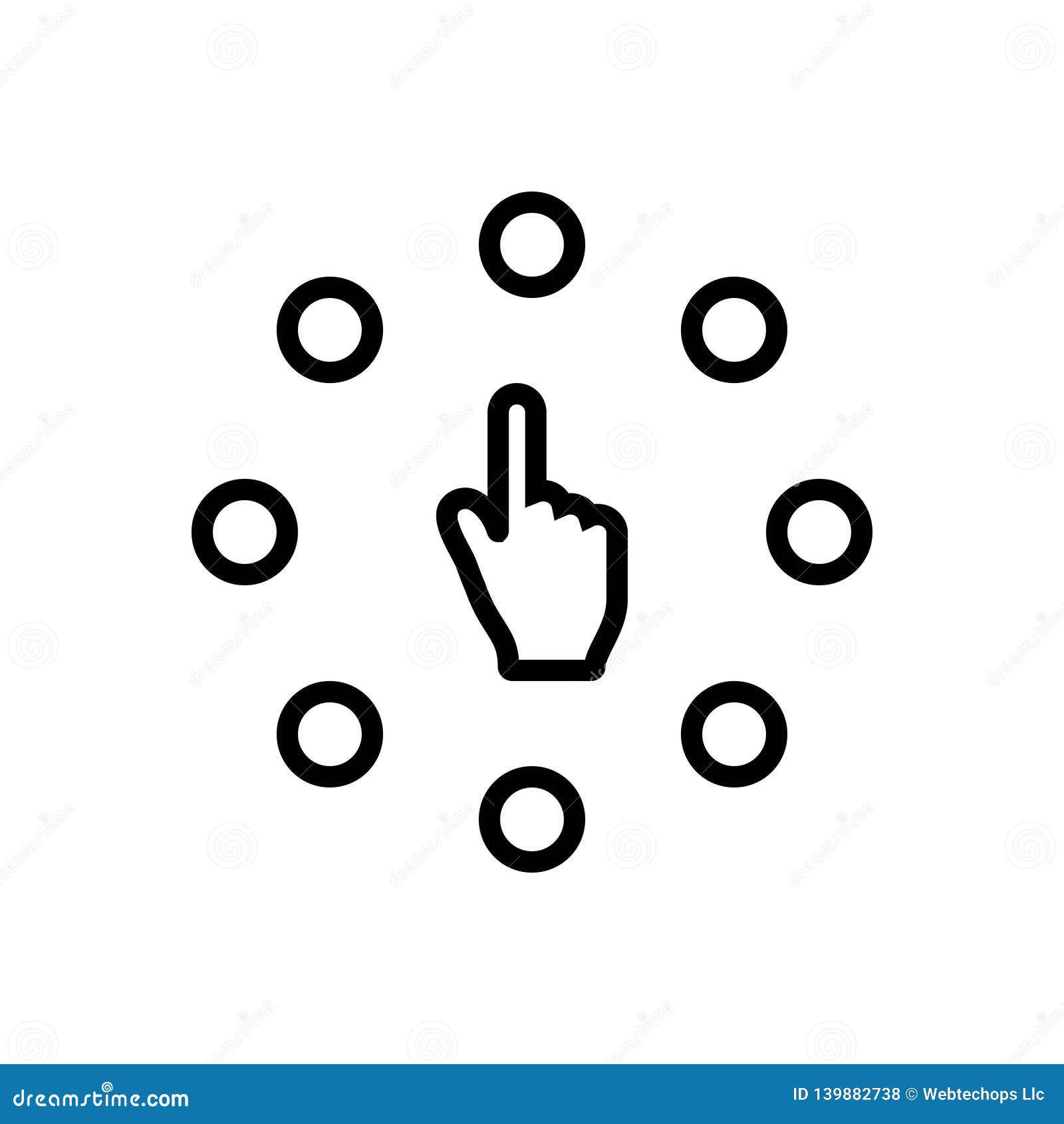 Black Line Icon for Choice, Options and Variety Stock Vector ...