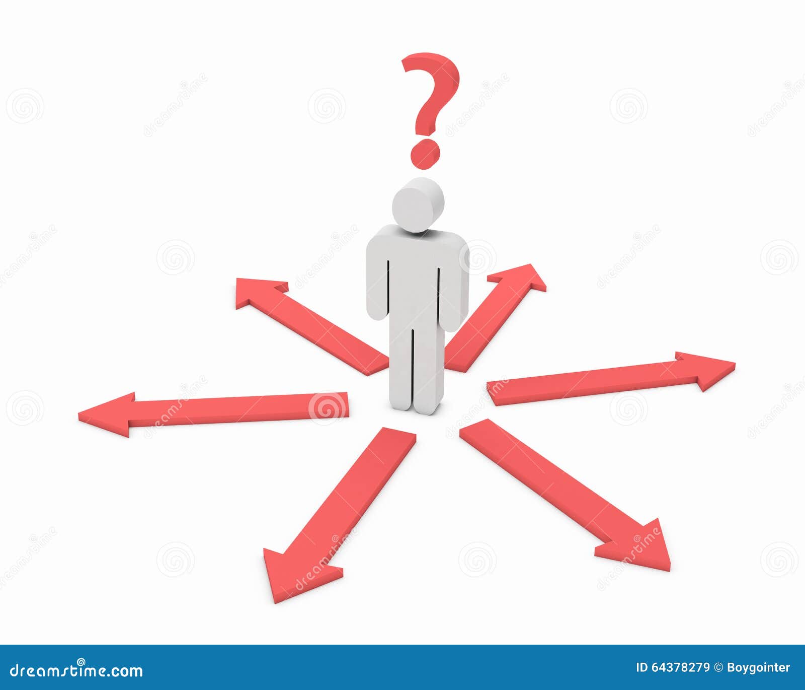 Confused By Too Many Choices Concept 3d Sign Boards Royalty-Free Stock ...