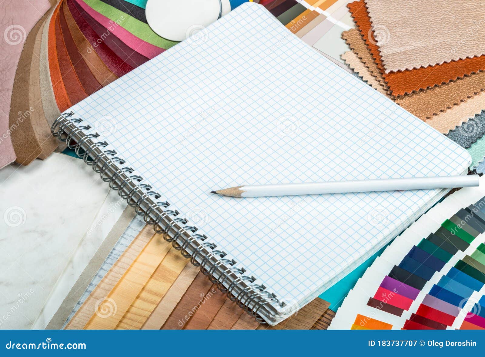 Choice of Materials, Textures and Colors for Room Renovation Stock ...