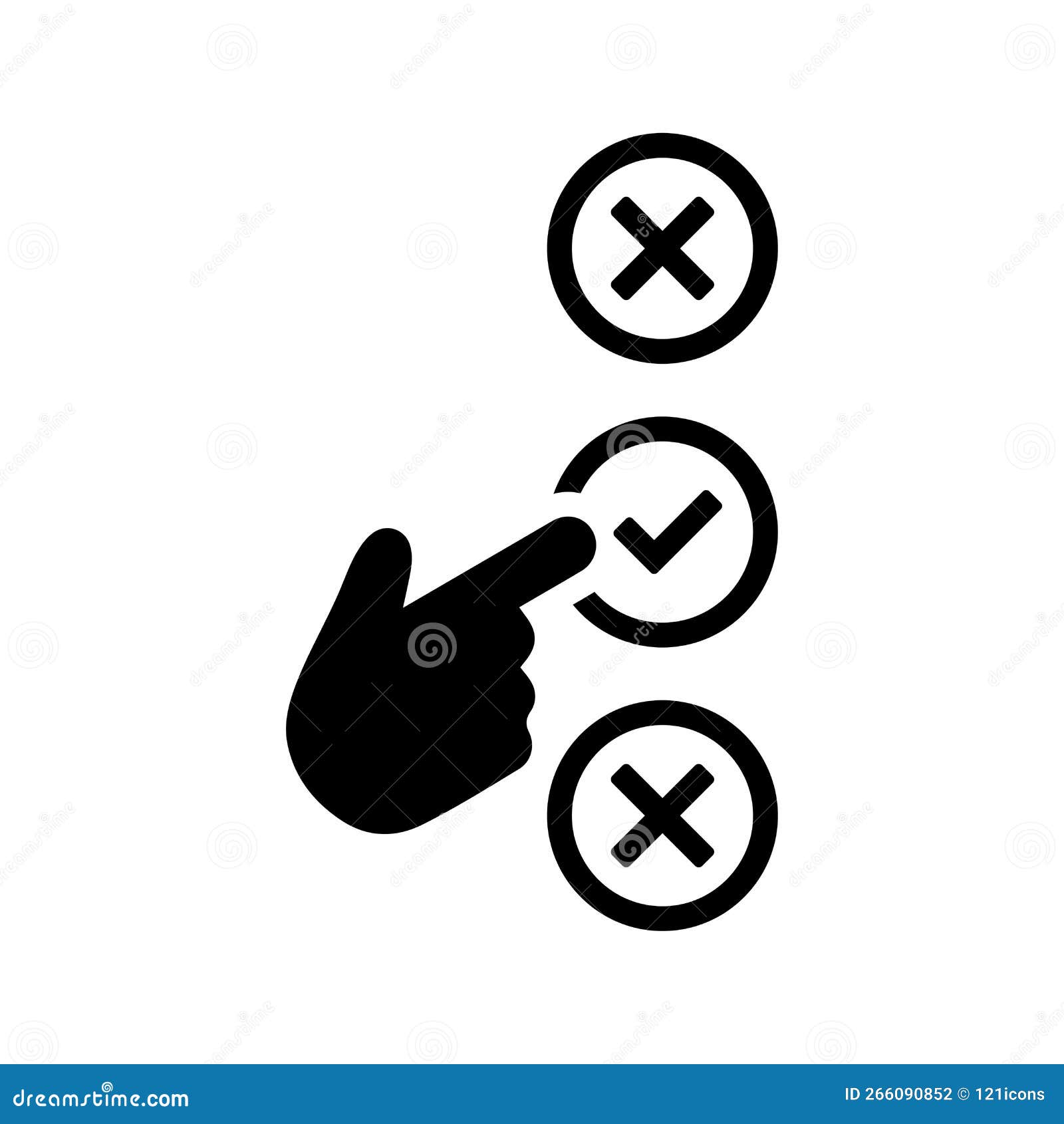 Choice, Opt, Pick Icon. Simple Editable Vector Graphics Stock ...