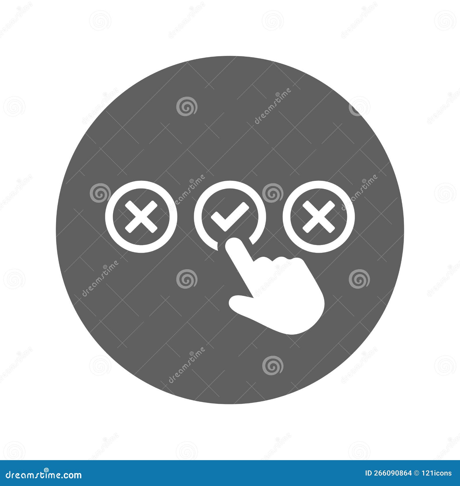 Choice, Opt, Pick Line Icon. Outline Vector Stock Illustration ...