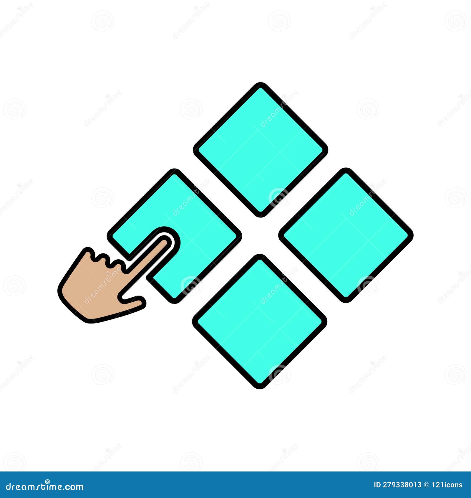 Choice Option, Selection Icon Stock Illustration - Illustration of ...