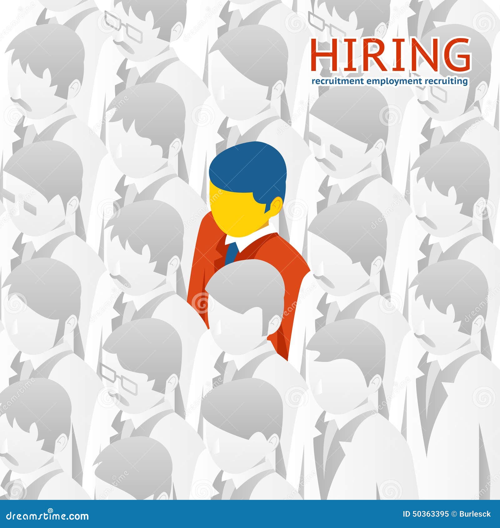 Recruitment And Selection Of People Qualified For Employment Vector ...