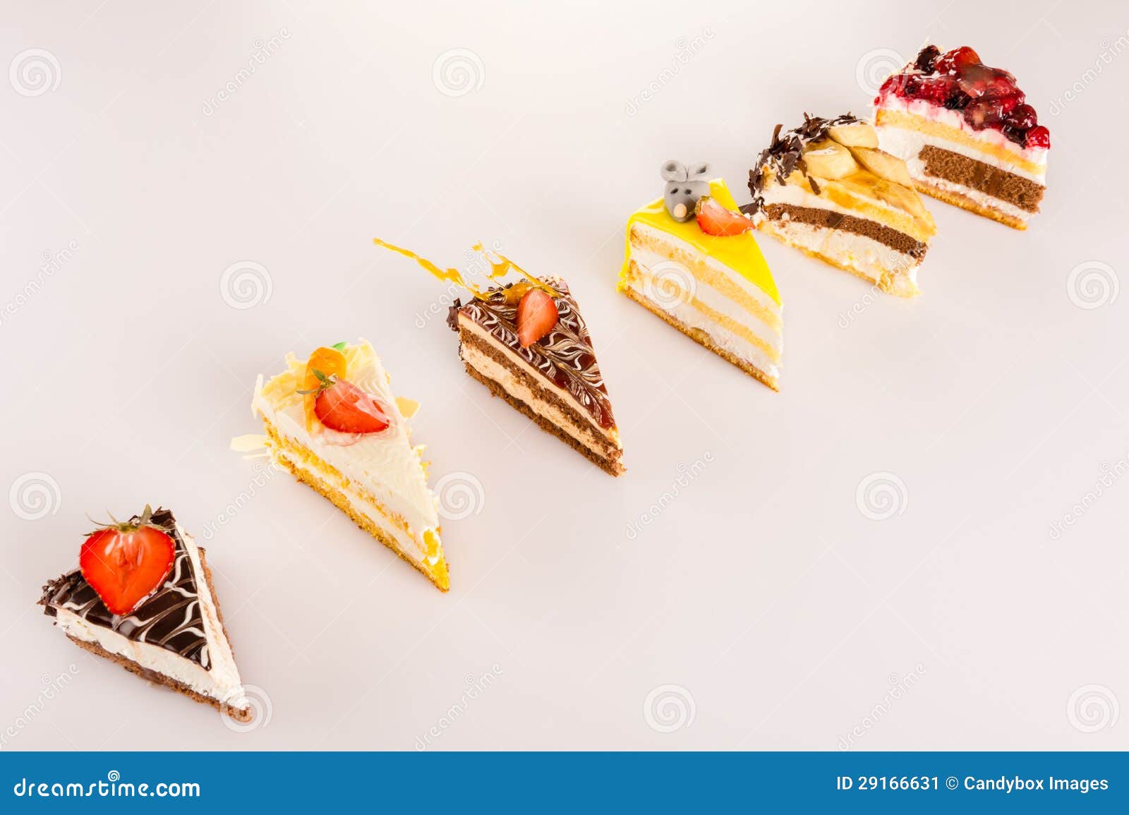 Choice of Petite Cakes Delicious Dessert Selection Stock Image - Image ...