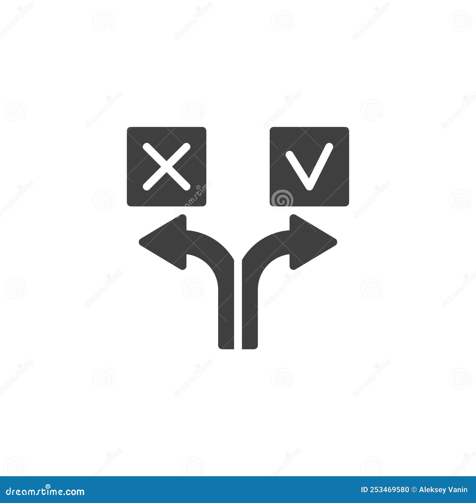 Choice Process Flat Vector Illustration. Direction Choose Options ... Choice Process Flat Vector Illustration. Direction Choose Options ...