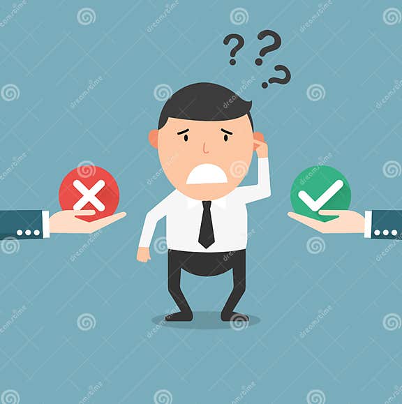 Choice right and wrong stock vector. Illustration of question - 61697879 Choice right and wrong stock vector. Illustration of question - 61697879