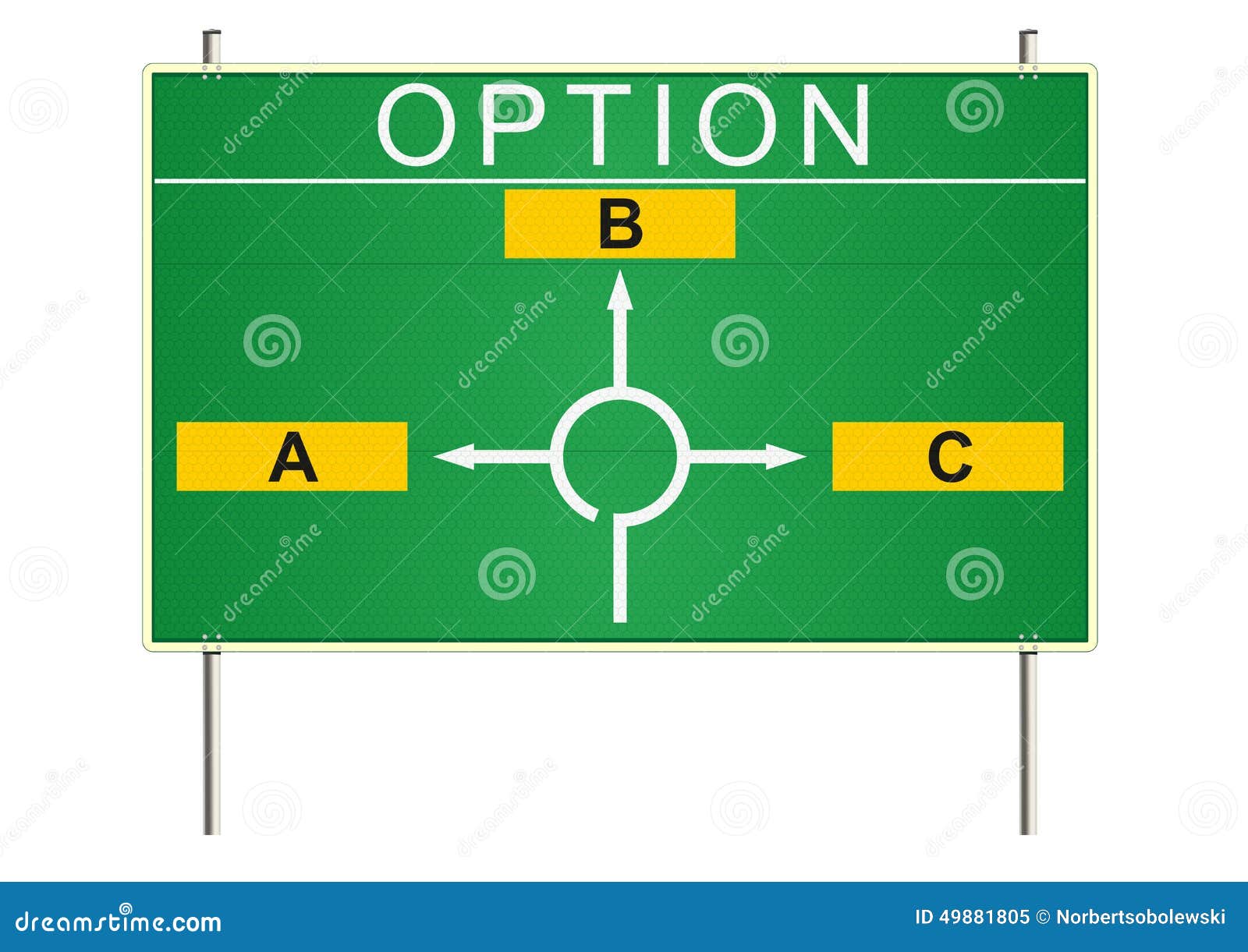 Choice road sign stock illustration. Illustration of challenge - 49881805