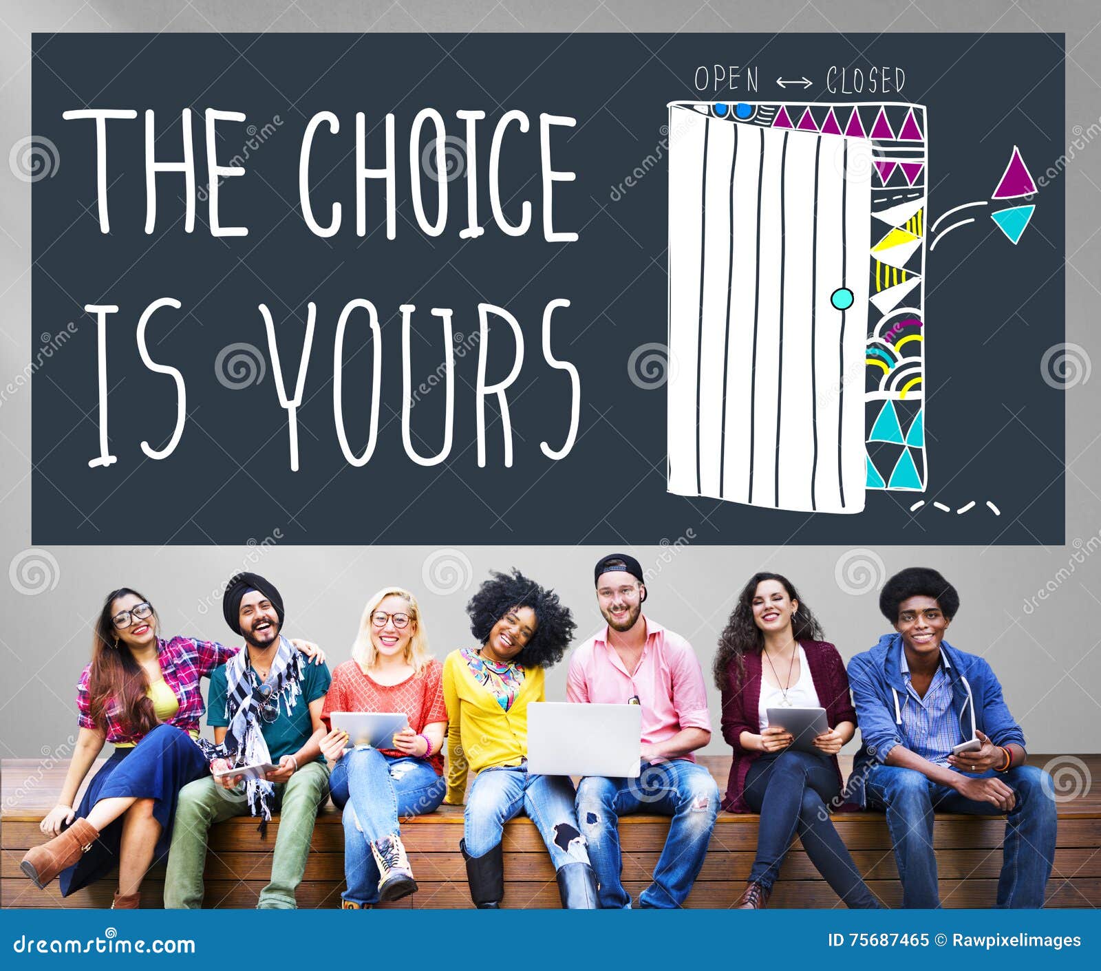 Choice Yours Chance Choosing Decision Pick Concept Stock Image - Image ...