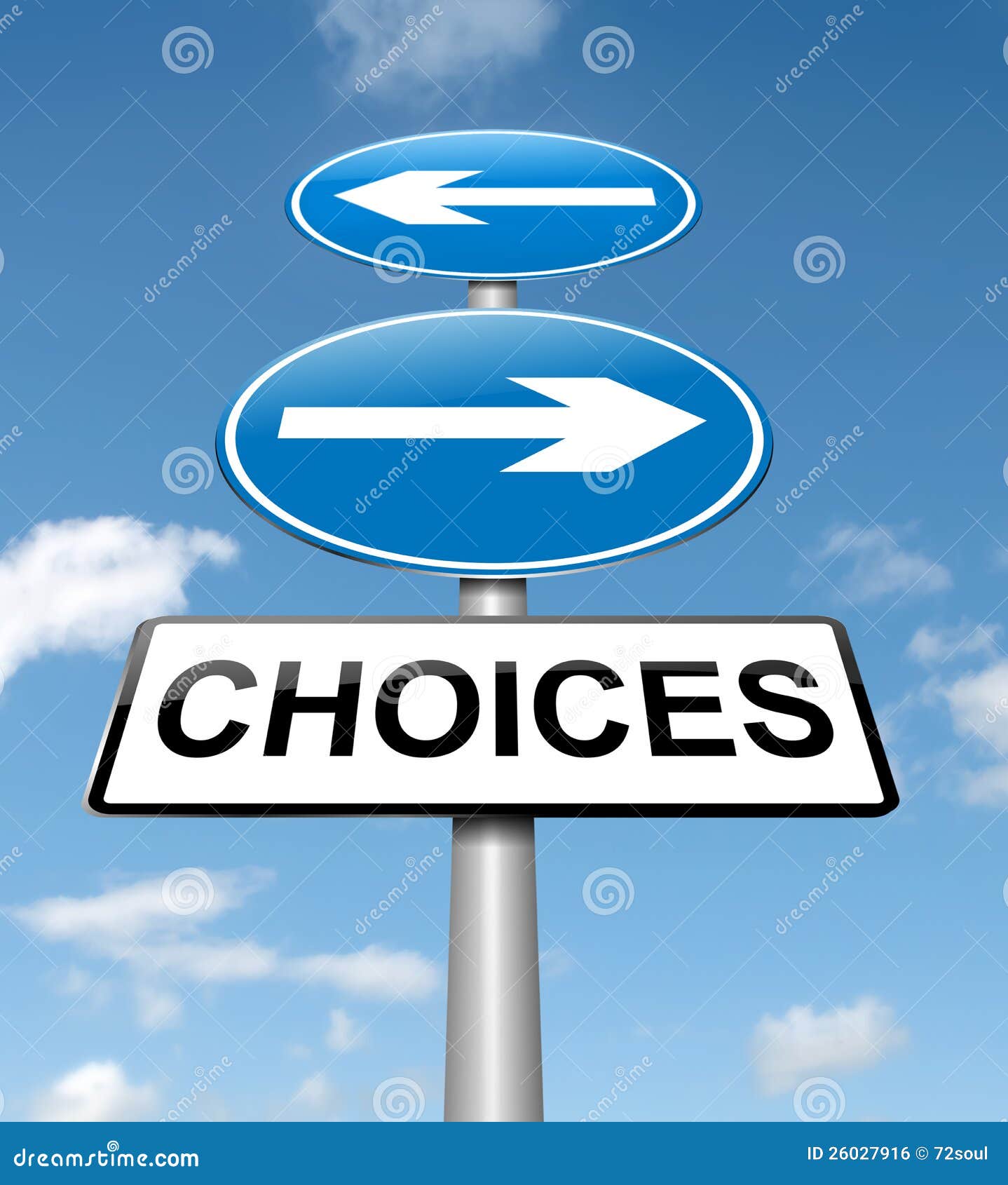 Choices concept. stock illustration. Illustration of opportunity - 26027916