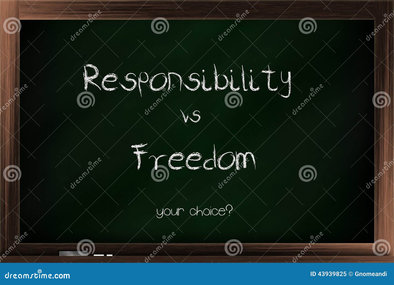 Choices of Responsibility and Freedom Stock Illustration - Illustration ...