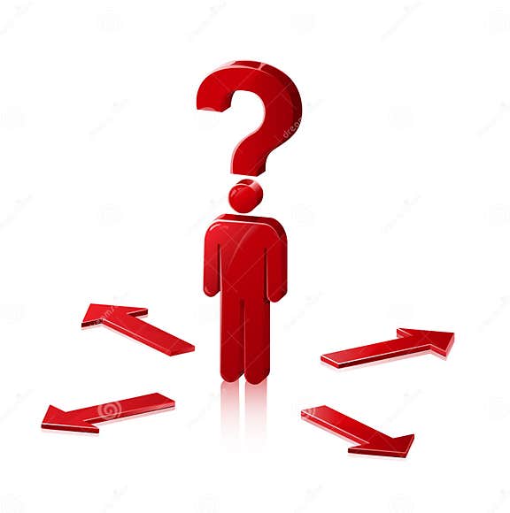 Choices Stick Man stock vector. Illustration of connect - 27597588