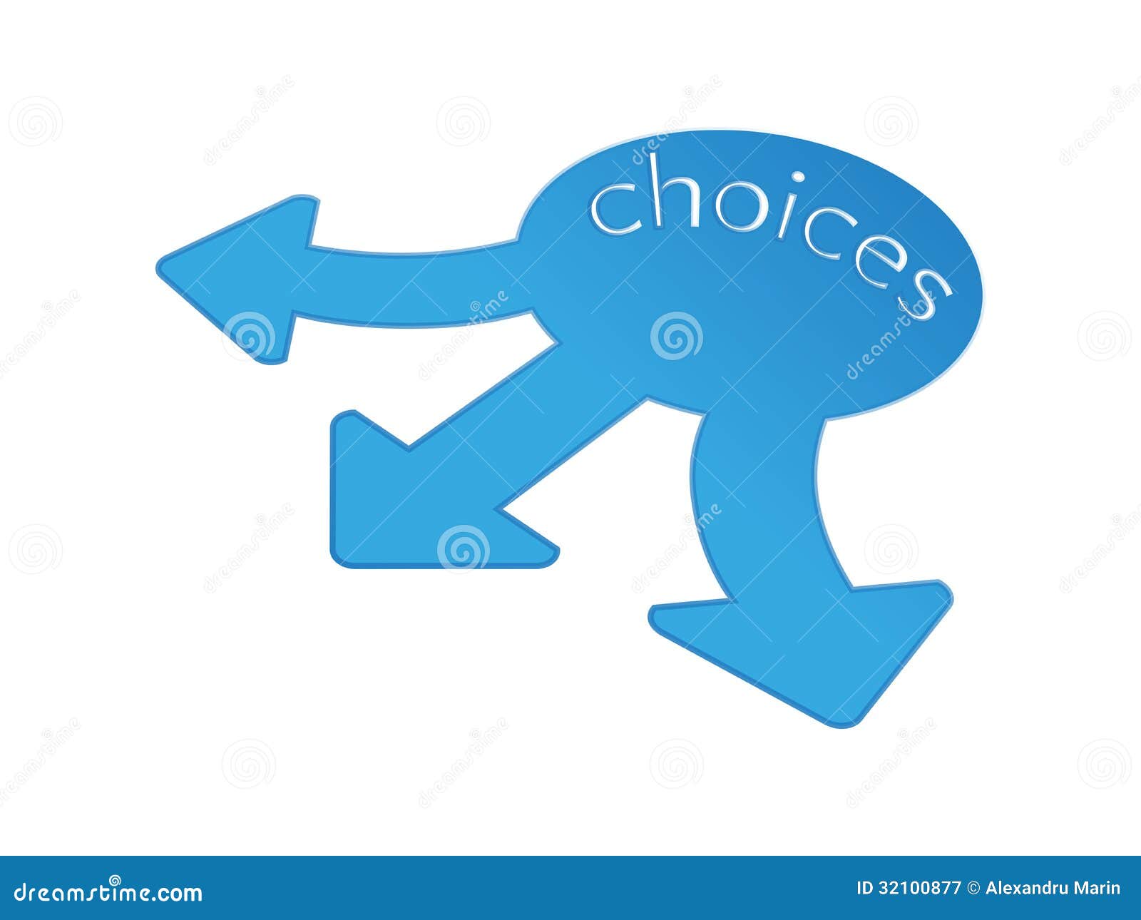 Choices stock vector. Illustration of correct, choices - 32100877