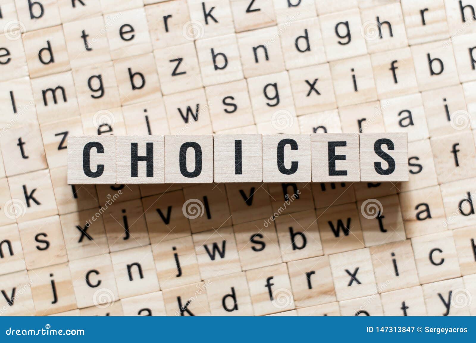 Choices Word Concept on Cubes Stock Image - Image of information, cubes ...