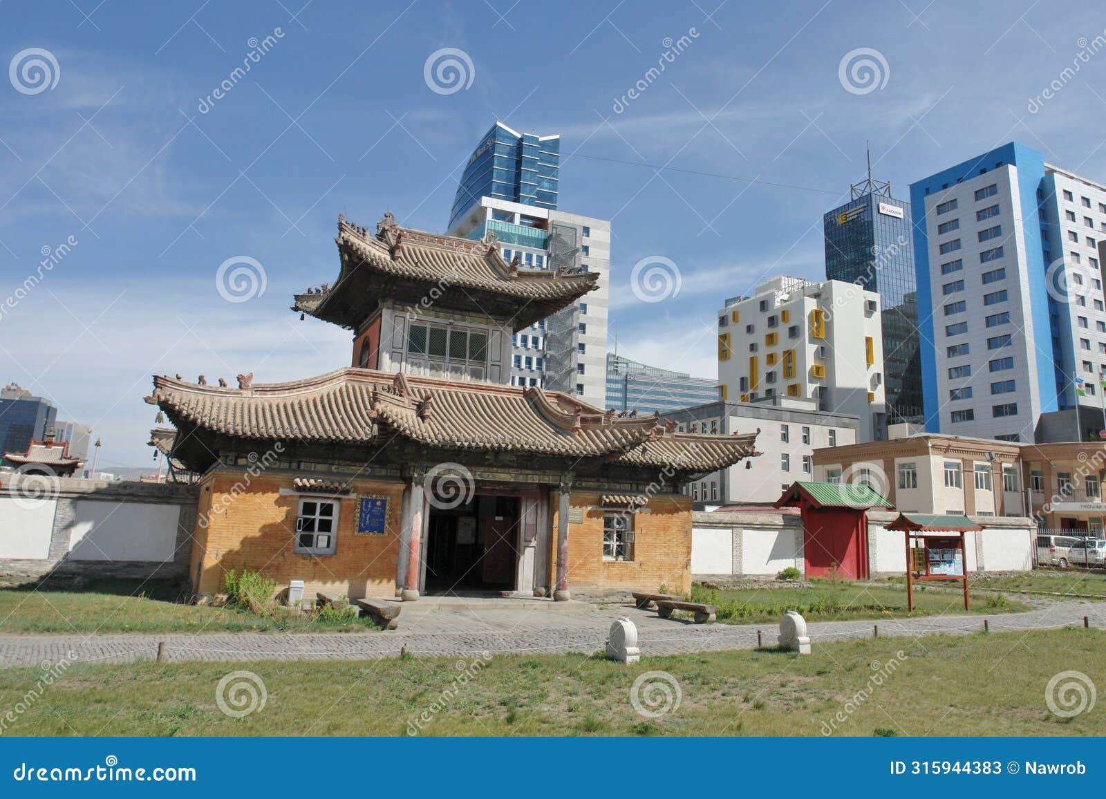 The Choijin Lama Temple Monastery in Ulaanbaatar, Mongolia. Stock Image - Image of buddhism ...