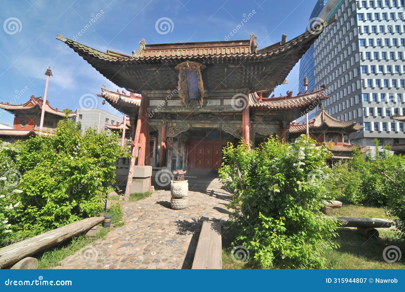 The Choijin Lama Temple Monastery in Ulaanbaatar, Mongolia. Stock Image - Image of buddhism ...