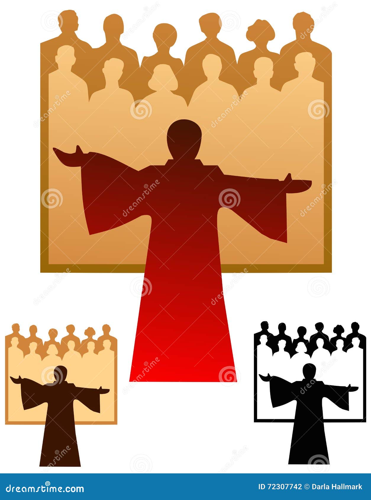 Choir emblem stock vector. Illustration of group, music - 72307742