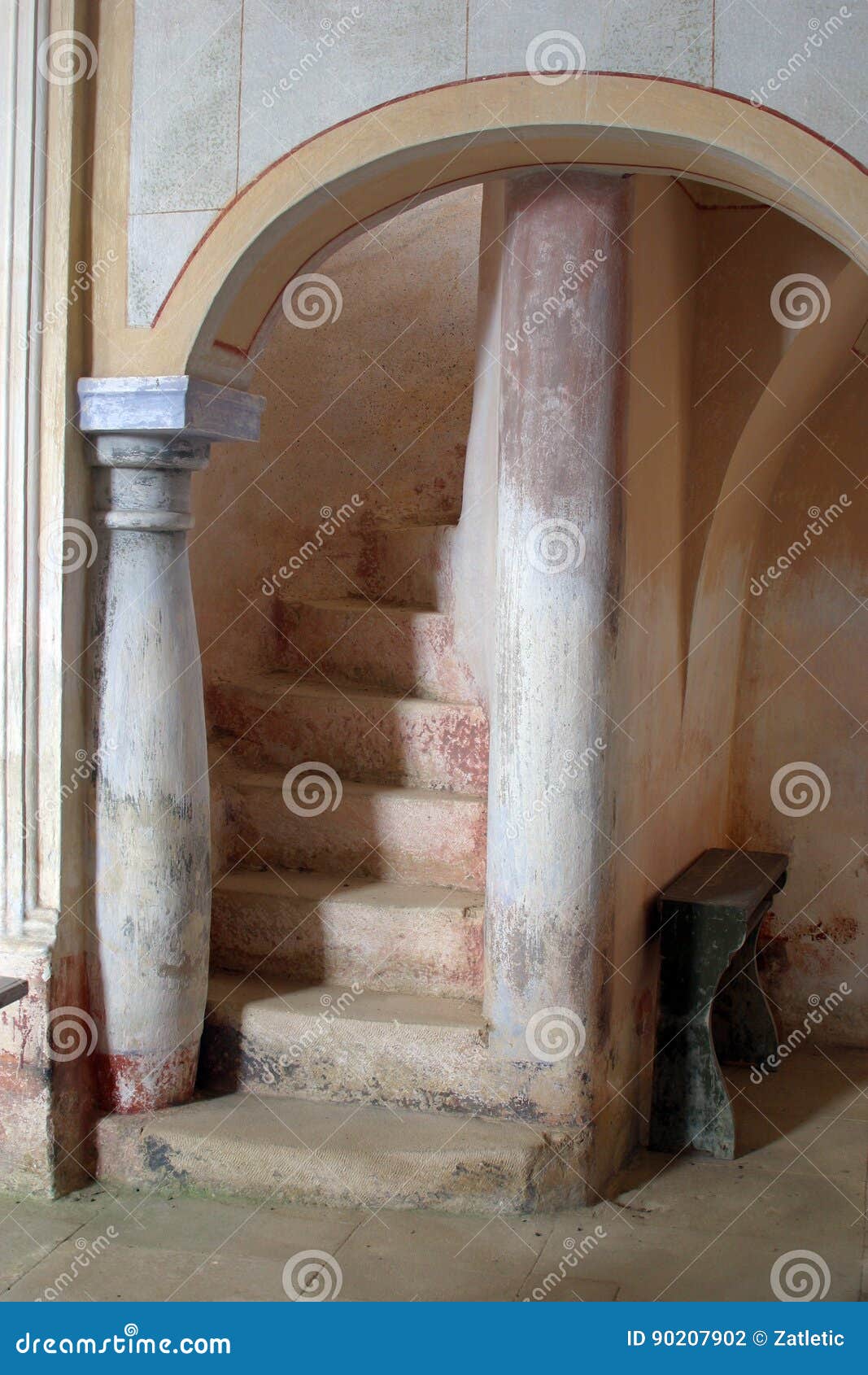 Choir stairs stock photo. Image of colorful, bench, column - 90207902