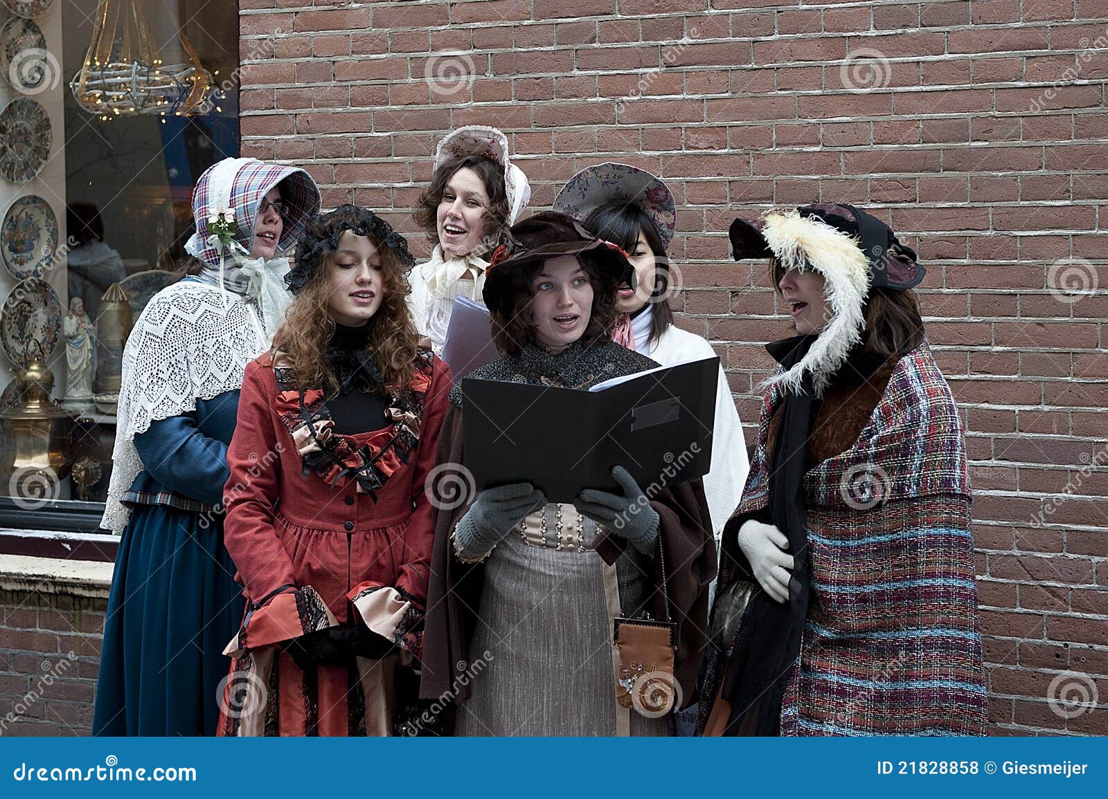 Choir in the victorian age editorial stock photo. Image of cold - 21828858