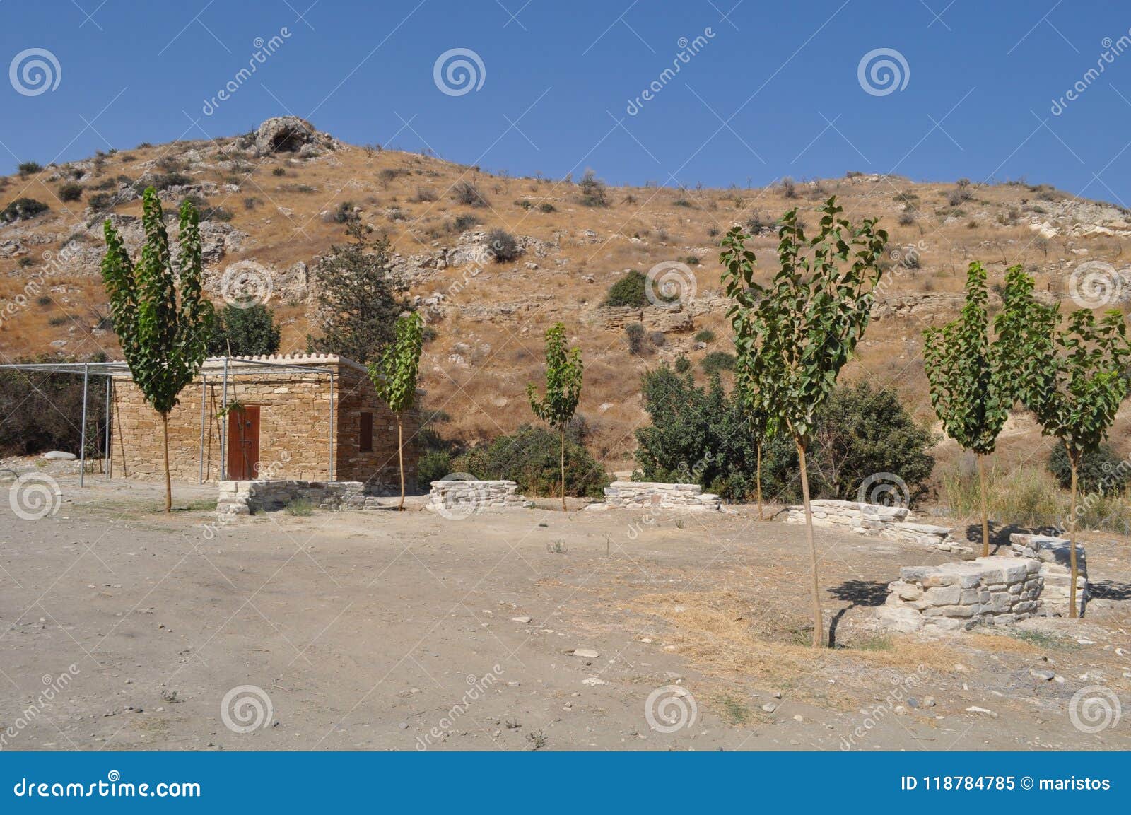 Choirokoitia. the Neolithic Settlement of Choirokoitia Stock Image ...