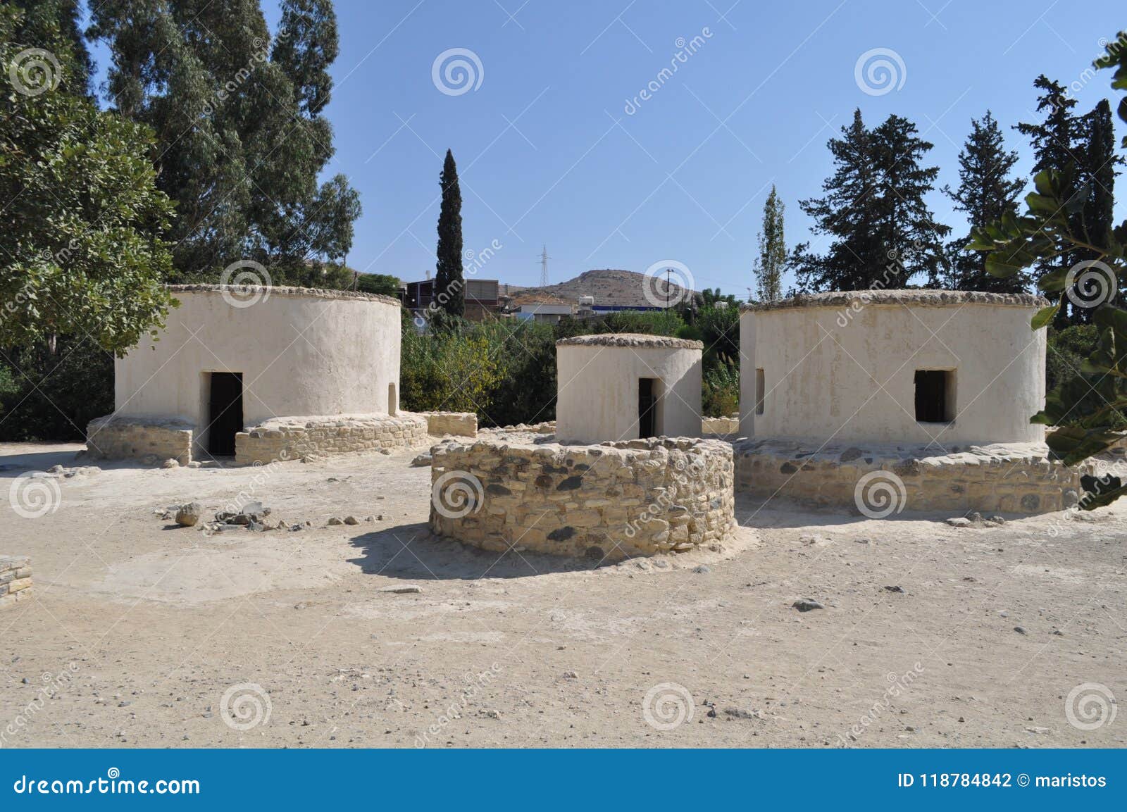 Choirokoitia. the Neolithic Settlement of Choirokoitia Stock Photo ...