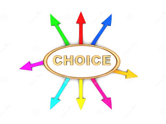 Choise sign stock illustration. Illustration of gold, group - 9450813