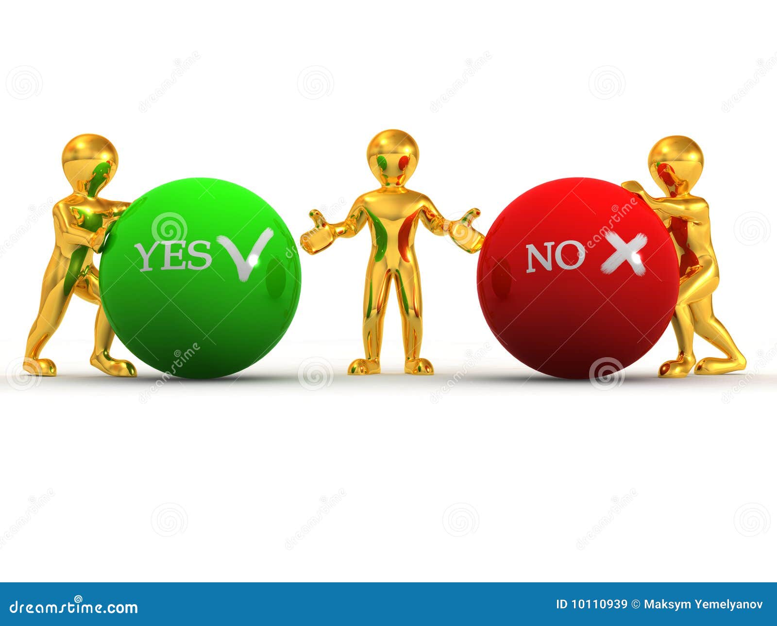 Choise YES or NO stock illustration. Illustration of agreement - 10110939