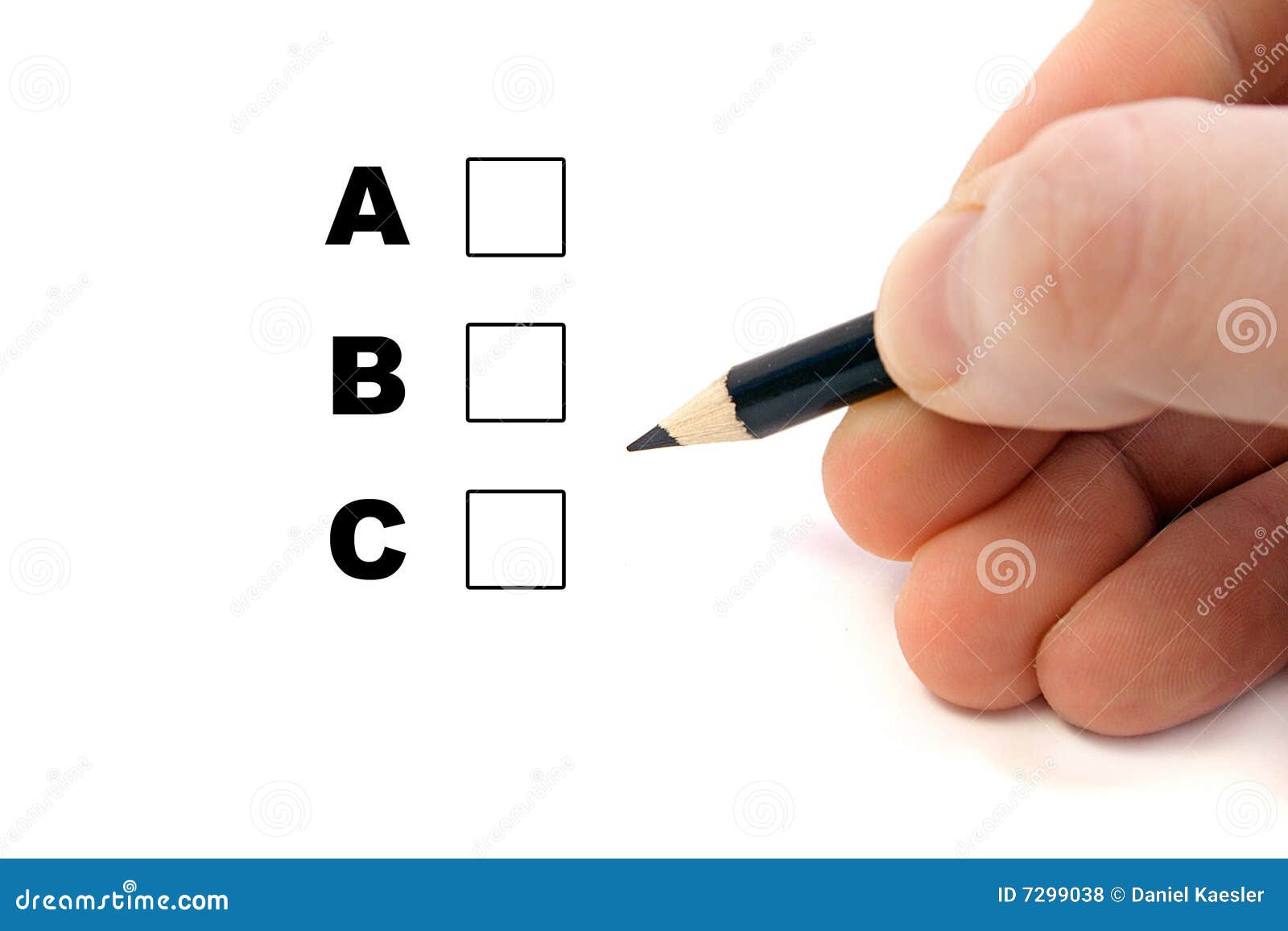 Choix multiple photo stock. Image du choisi, étude, balayage - 7299038