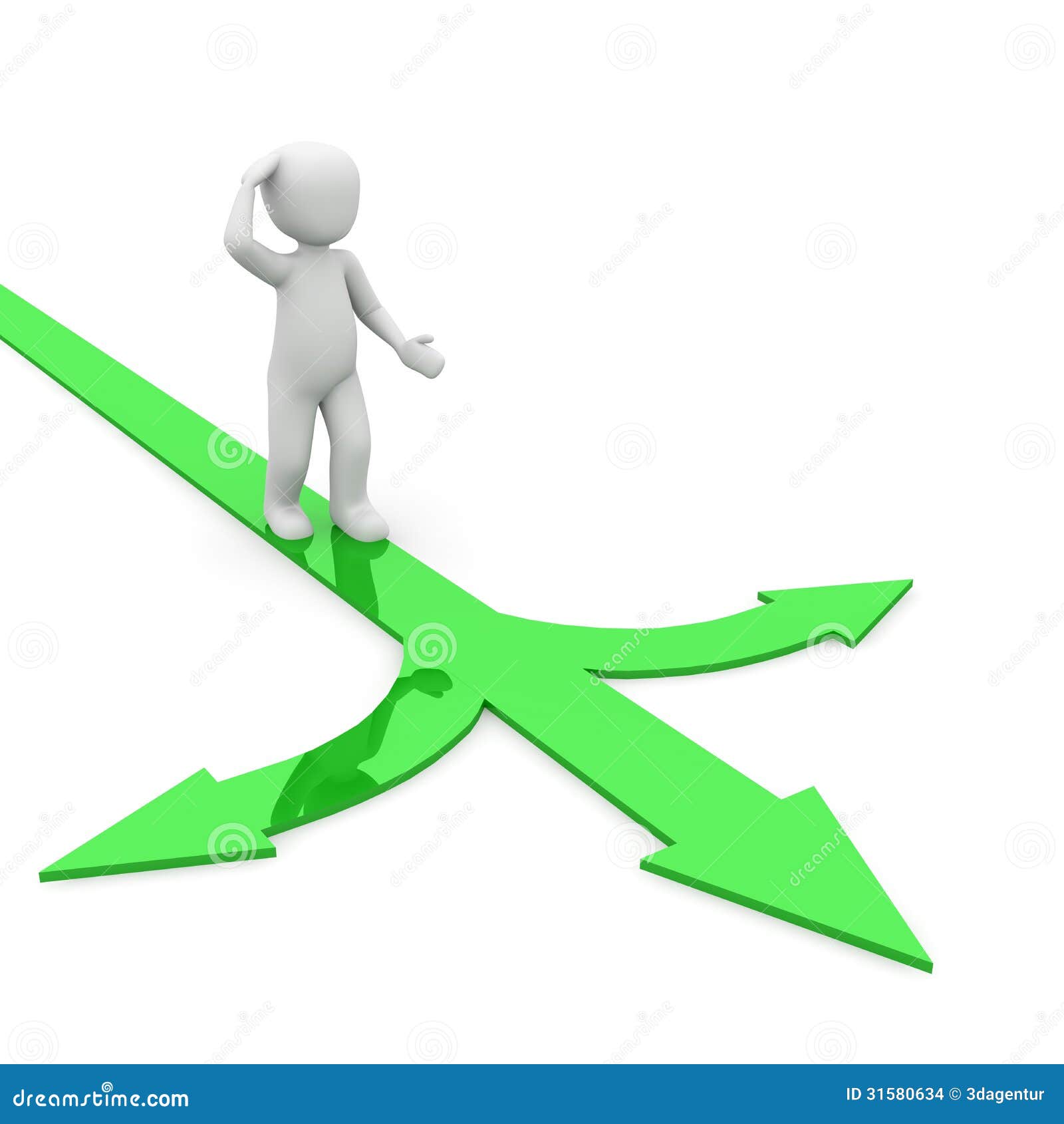 Choix vert illustration stock. Illustration du sens, masculin - 31580634